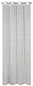 ZÁCLONA NA KROUŽČÍCH REVA1 140X250 CM VZOROVANÁ