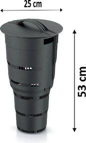 PROSPERPLAST Kompostér zapuštěný COMBIOSOIL černý 25cm