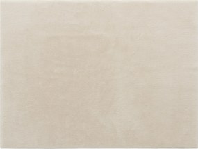 HOMCOM plyšový pratelný koberec, 160 × 230 cm, krémový | Aosom
