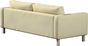 Potah na pohovku IKEA Karlstad, 3-místná, rozkládací barva ekr látka lesklé, sametová