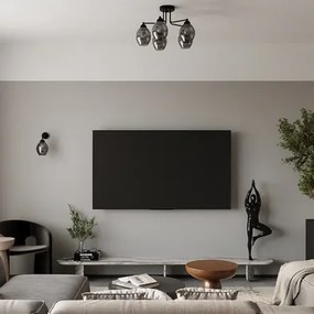Lustr SOLLUX FILLAN 5 černý E27 5x60W bez žárovky SL.1145