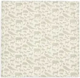 Jollein Pleny 70x70 cm Animals Olive Green 3 ks