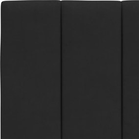 Postel s matrací Hanko černá 120 x 200 cm samet 3208588