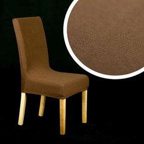 Ervi sada 2 ks napínacích potahů na židli s opěradlem - hnědý