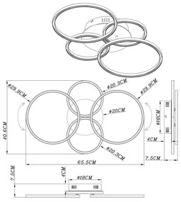 GLOBO KENDY 67233-40N Stropní svítidlo