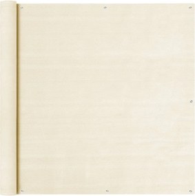 Balkonová zástěna krémová 120 x 400 cm HDPE 310929