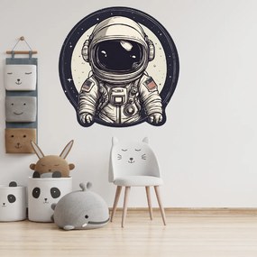 PIPPER. Kruhová samolepka na zeď "Astronaut" Velikost: 100cm