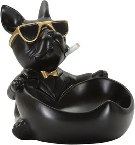 Dekorativní soška Dog Ball černá