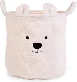Childhome Koš na hračky Teddy Off White 40x40x40 cm