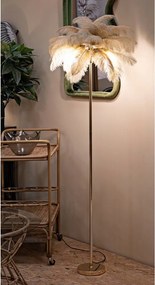Stojací lampa ve zlaté barvě (výška 160 cm) Palm – Mauro Ferretti