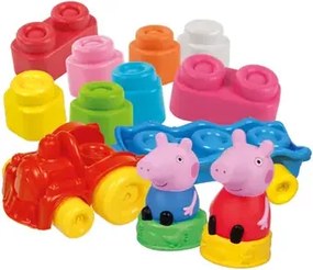 Clementoni Soft Clemmy Peppa Pig - vláček s kostkami / od 18 měsíců