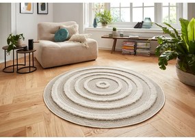 Krémový koberec Mint Rugs Handira Circle, ⌀ 160 cm