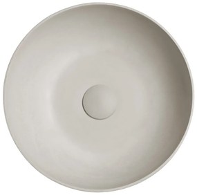 Sapho Sapho, FORMIGO betonové umyvadlo na desku, průměr 39cm, písková, FG314