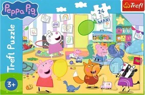 TREFL Puzzle Krásná Peppa MAXI / 24 dílků / 60 x 40 cm / od 3 let