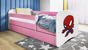 XXXLutz POSTEL PRO DĚTI A MLÁDEŽ 80/160 cm, bílá, pink MID.YOU - Dětské pokoje sestavy - 002142000288