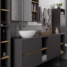 Závěsná skříňka pod umyvadlo VAMI s otvory 90 cm - výběr z 6 provedení