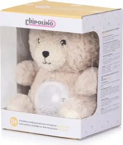 CHIPOLINO Plyšový Medvídek s projektorem a hudbou Beige