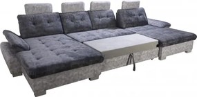 Sedací souprava DIOR U, šedá (AN 5077/5075)