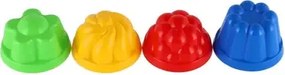 CHEMOPLAST Formičky Bábovky kulaté / 4 ks / průměr 8 cm / plast / 12m+