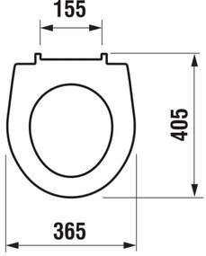 JIKA H8933803000631 - Záchodové prkénko LYRA duroplast/bílá