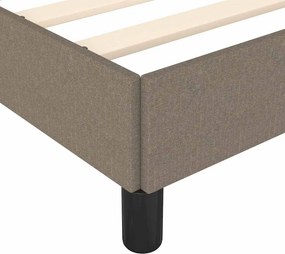 Rám postele bez matrací taupe 120x190 cm textil 3269609