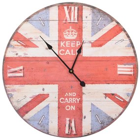 Vintage nástěnné hodiny UK design 60 cm - Default Title