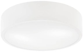 Bílé stropní svítidlo se skleněným stínítkem - LAMKUR