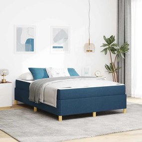 Rám postele Modrá 160 x 200 cm textil 3398954