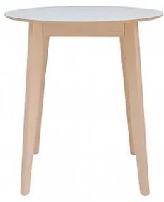 Stůl IKKA dub sonoma/bílá (kulatý)