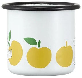Hrnek Moomin Joyful Apples 0,25l, smalt / bílo-žlutý