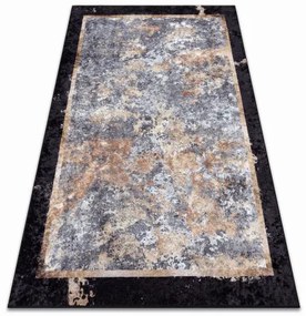 Dywany Luszczow Dětský kusový koberec MIRO 51328.804 pratelný  Abstrakce protiskluz, šedá / zlatý Rozměr koberce: 80 x 150 cm