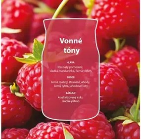 Yankee Candle Signature Red Raspberry střední sklenice 368g / doba hoř