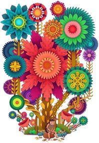 Dávid Soboň | Flowers of Evil Rám: Dubový, Velikost: 40 x 30 cm