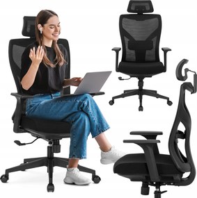Kancelářská otočná židle ergonomická černá Spiral Kancelářská otočná židle