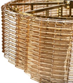 Toolight Závěsné osvětlení Crystal Modern D16 APP1677-8CP hnědé