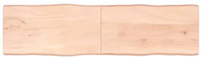 Stolní deska 220x60x(2-6)cm neošetřený masivní dřevo živá hrana,  363925