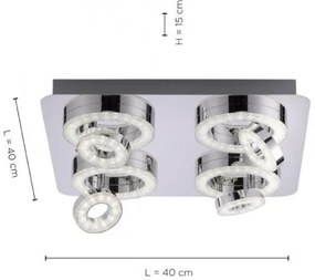 JUST LIGHT. 14662-17 - LED RGBW Stm. bodové svítidlo TIM 4xLED/5,9/230V + DO