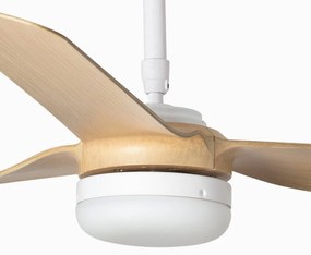 Stropní ventilátor Punt M, DC, bílá/světlé dřevo