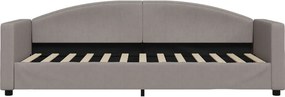 Válenda s matrací taupe 80 x 200 cm textil 3197168