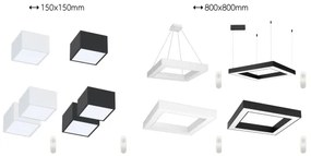 Immax NEO 07239L - LED Stmívatelné svítidlo CANTO LED/60W/230V černá Tuya + DO