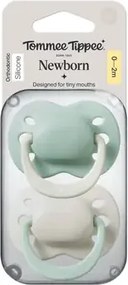 Tommee Tippee Newborn silikonový dudlík 0-2m BOY 2ks - více barevných
