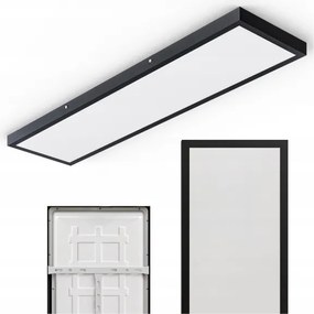 LED Přisazený panel LED/60W/230V 30x120 cm černá