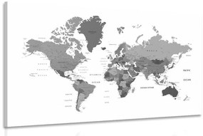Obraz barevná mapa světa na bílém pozadí Varianta: 60x40