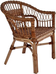 Zahradní židle Mayer - přírodní ratan | hnědé