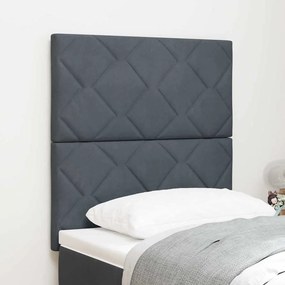 Čelo postele Tmavě šedá 80 cm samet 3337881