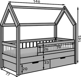 ADRK Furniture Postel Domek Galicja