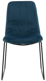 Jídelní židle Muce, 2ks, modrá, S43xD63xV84