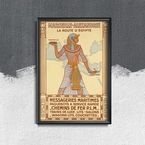 Designovy plakát Egypt marseille alexandrie