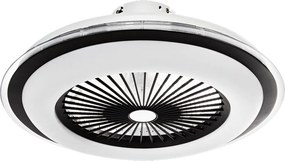 Stropní LED svítidlo Zephyr, 1x LED 48w, 3000-6000k, b, s ventilátorem a ovladačem
