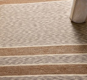 Diamond Carpets koberce Ručně vázaný kusový koberec Wild West DESP HL62 Natural Brown - 80x150 cm